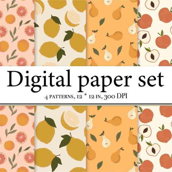 Fruit Background - Etsy