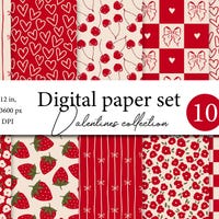6 Inch Heart Printable Template-large Heart Cutout-valentines Day Decor ...