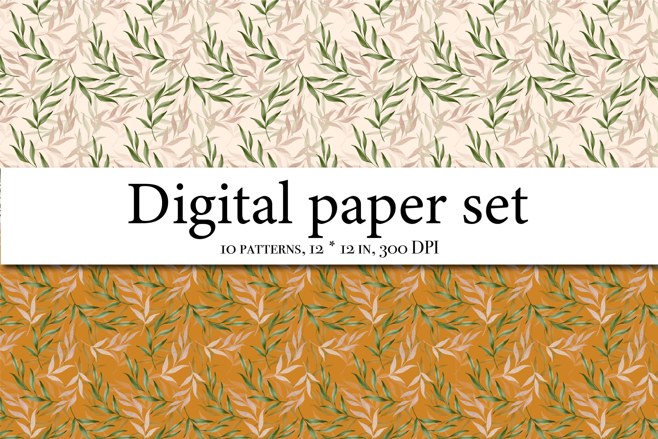 Wildflowers Aesthetics Digital Paper, Meadow Watercolor Flowers, Tiny ...