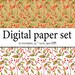 Watercolor Fall Leaves Digital Paper - Autumn Pattern - Rustic ...