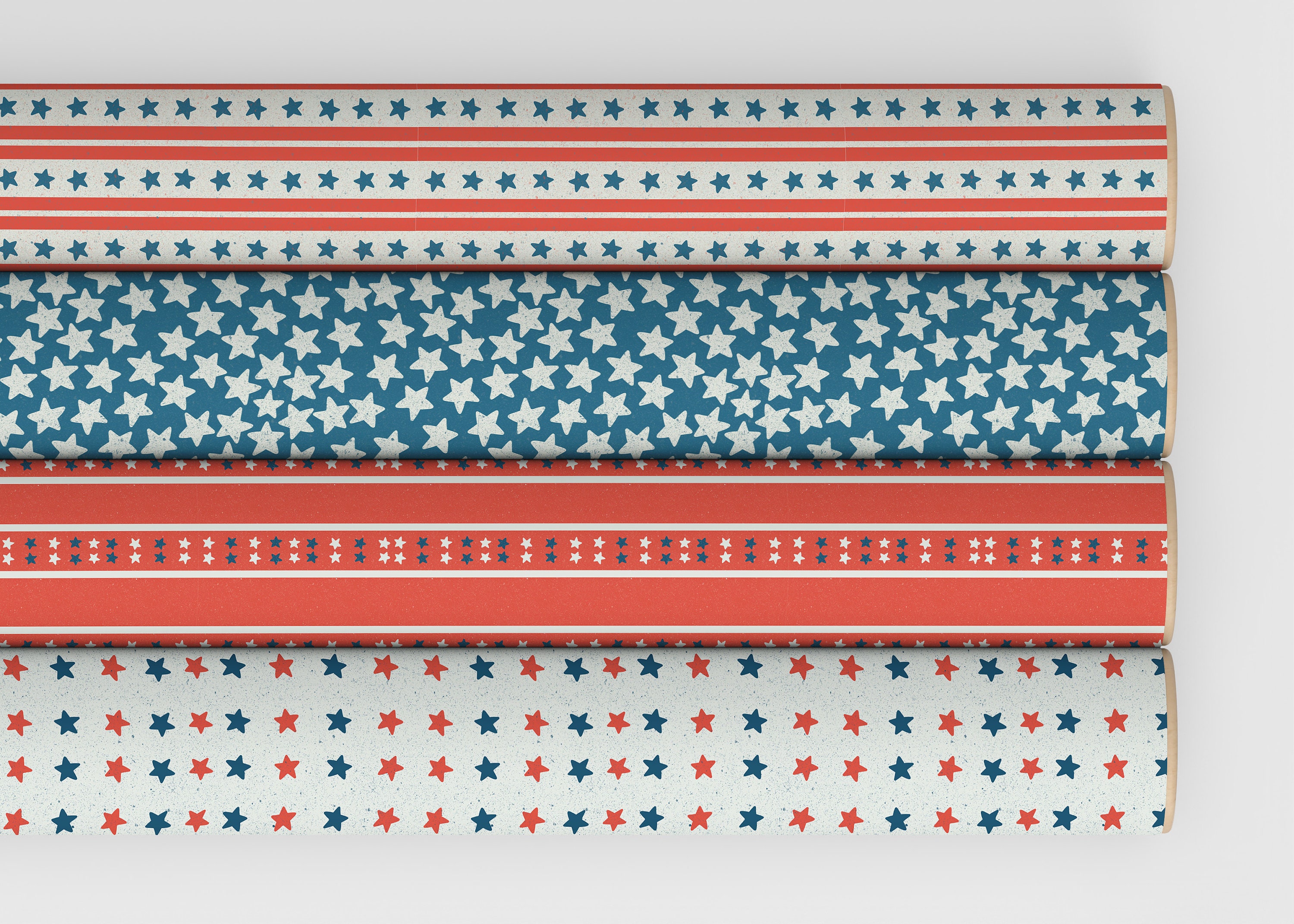 4th of July Digital Paper Pack Independence Day Patterns USA Flag ...