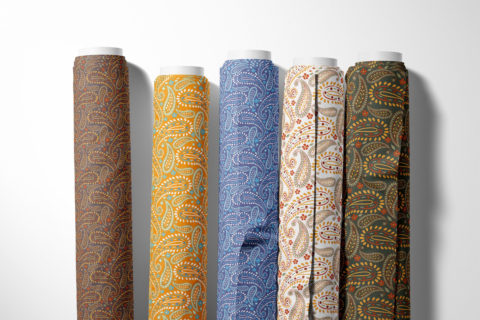 Colorful Paisley Digital Paper Pack - Instant Download for Crafts ...
