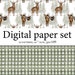 Watercolor Forest Digital Paper Set - Forest Landscape Paper - Seamless ...