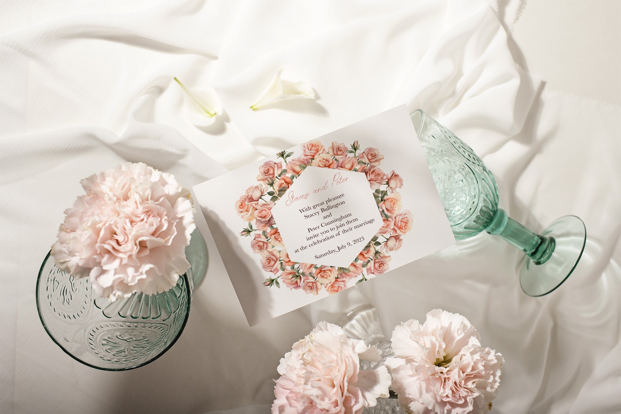 Boho Dusty Pink Roses Frame Clipart, Watercolor Floral Borders Png ...