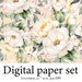 Watercolor Digital Paper Pack, Peonies Scrapbook, Peonies Seamless ...