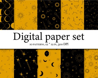 Digital Paper - Scrapbook Papers - Seamless Patterns - Digital ...