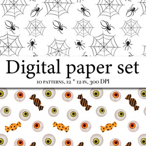 Halloween Seamless Paper - Digital Scrapbooking Halloween - Scrapbook ...