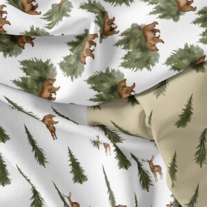 Watercolor Forest Digital Paper Set - Forest Landscape Paper - Seamless ...