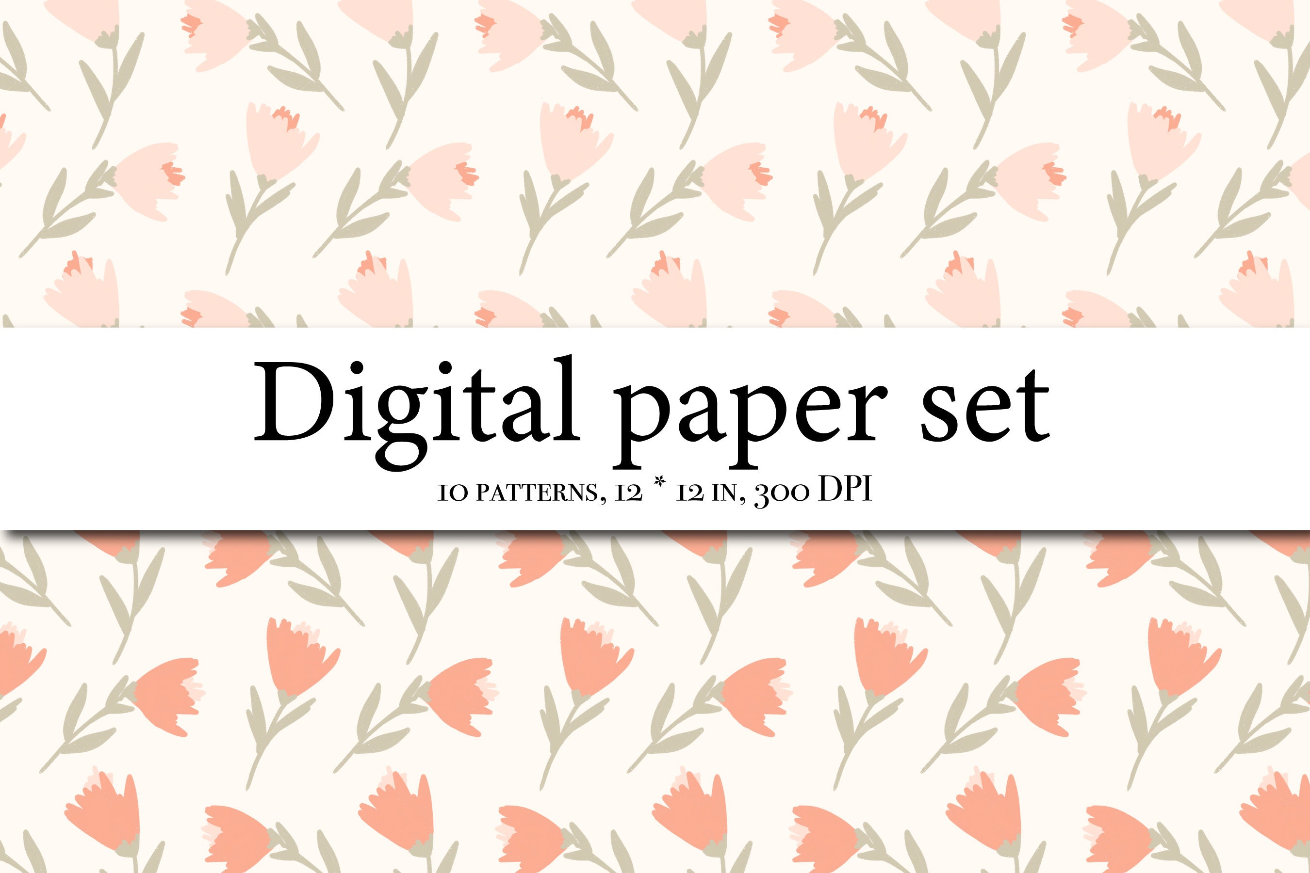 10 Boho Seamless Digital Papers, Boho Scrapbook Paper, Boho Backgrounds ...
