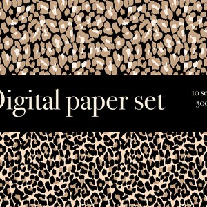 Leopard Digital Paper, Seamless Pattern With Leopard, Digital Paper ...