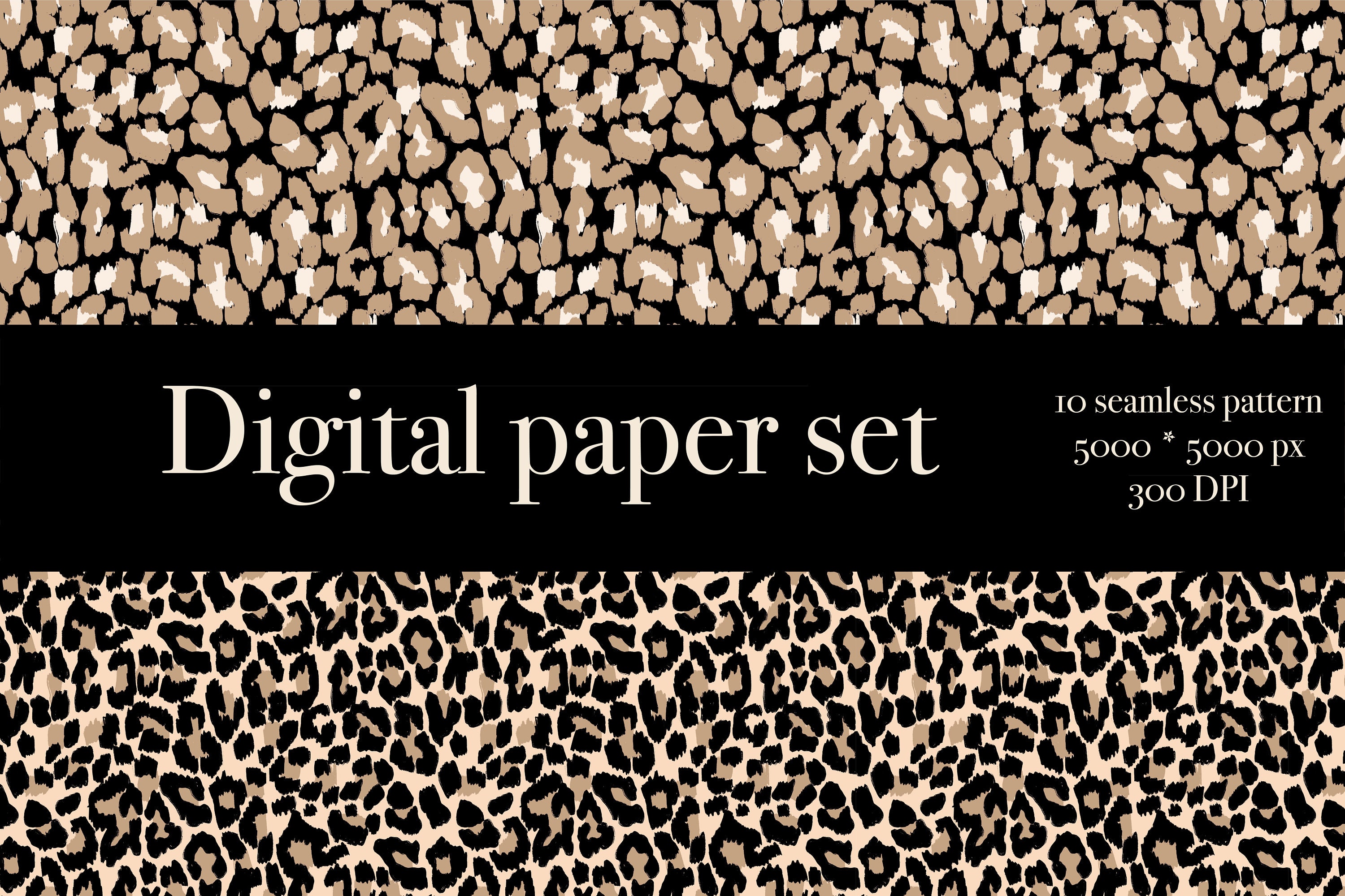 Leopard Digital Paper, Seamless Pattern With Leopard, Digital Paper ...