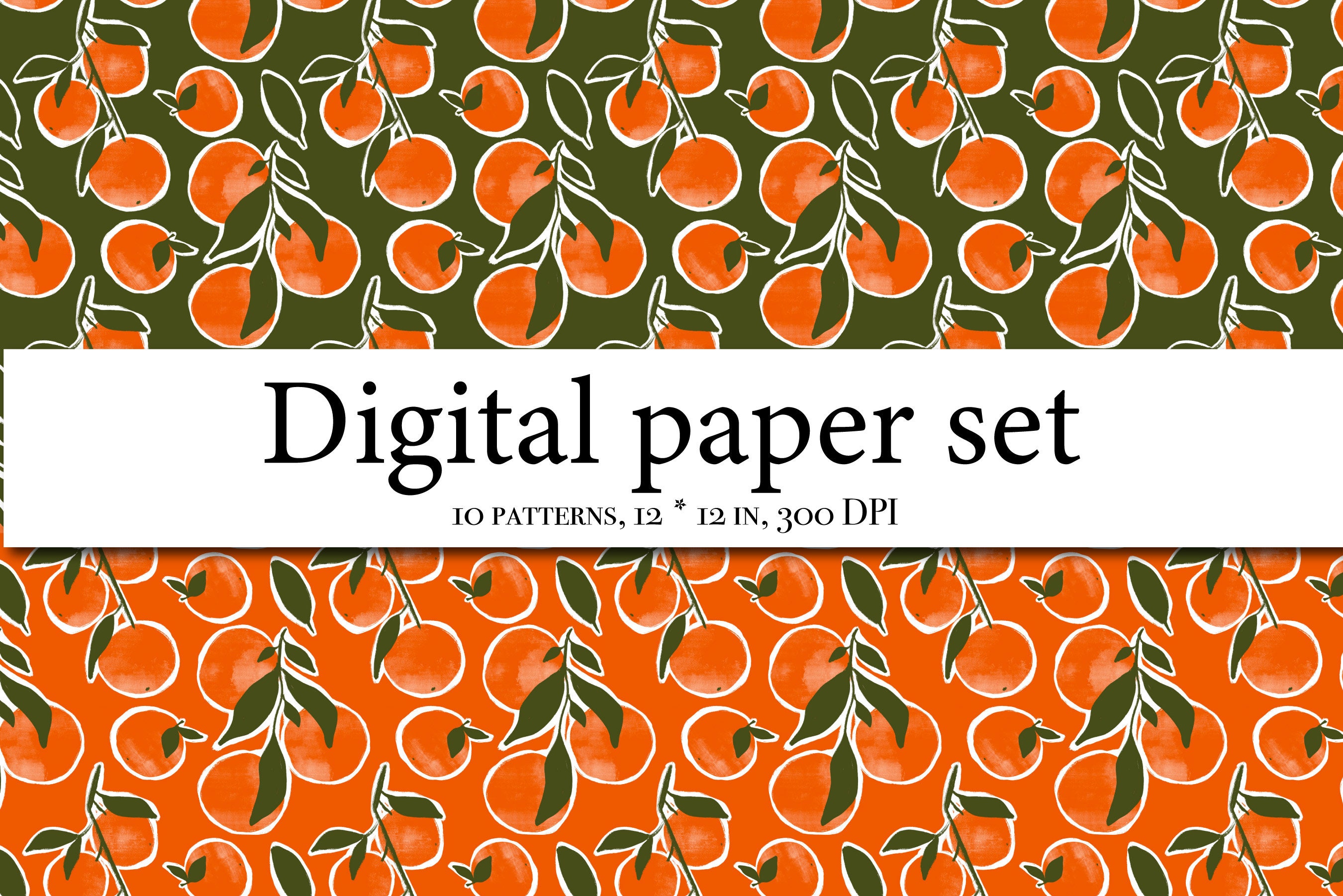 Patterns Clipart With Fruit Assorted Fruit Digital Paper Pack scrapbook ...