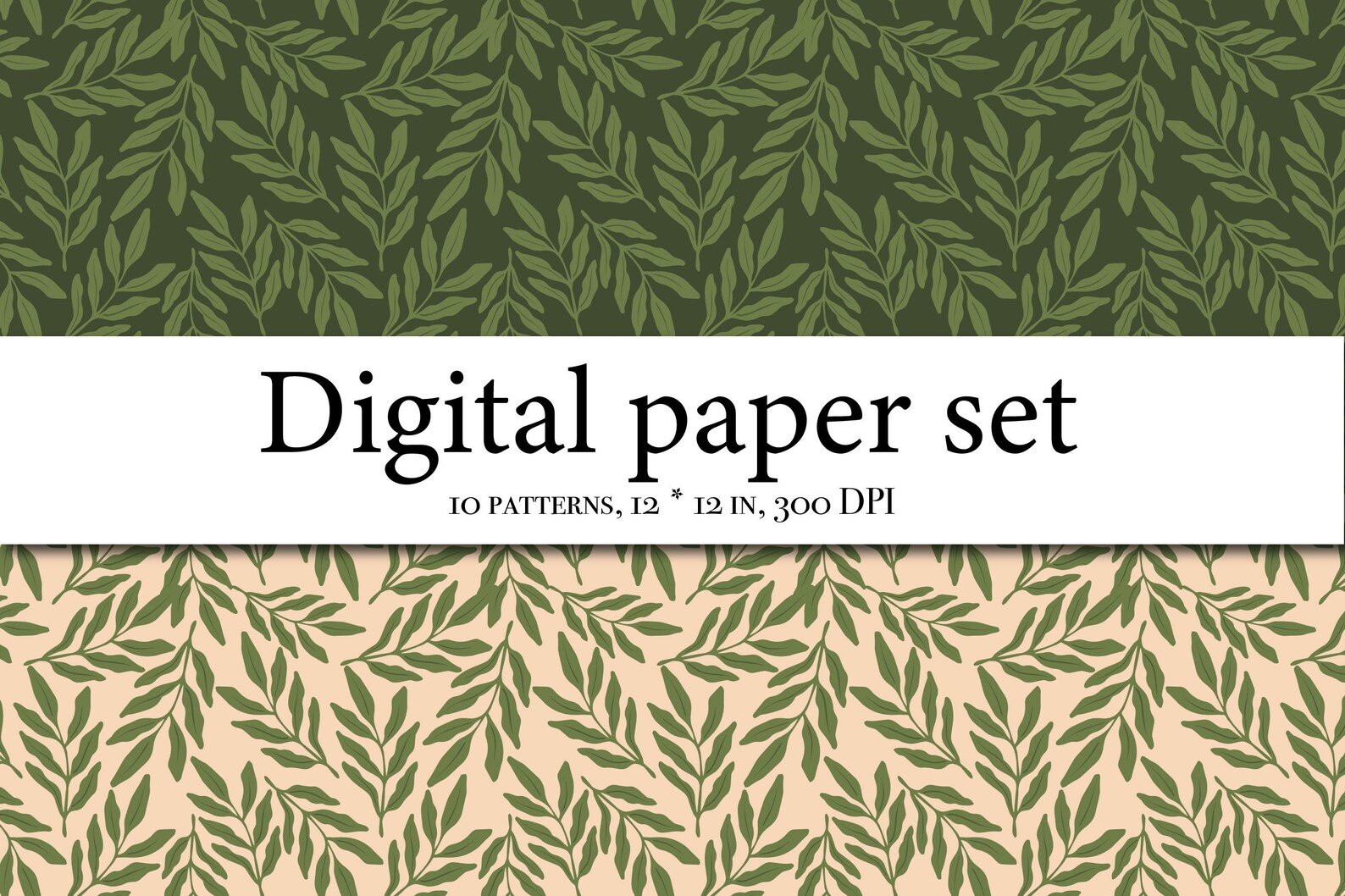Pattern Clipart With Flowers Digital Paper Flowers Seamless Pattern ...