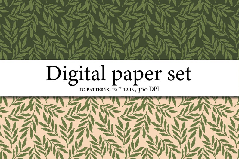 Pattern Clipart With Flowers Digital Paper- Flowers Seamless Pattern ...
