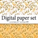 Watercolor Fall Leaves Digital Paper Autumn Pattern Rustic - Etsy