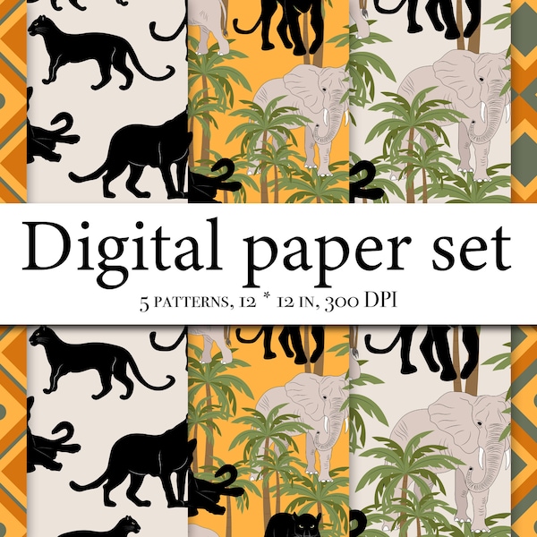 Jungle Papers - Etsy