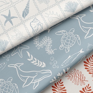 Sea Digital Paper-underwater Ocean - Coastal Digital Paper Set ...