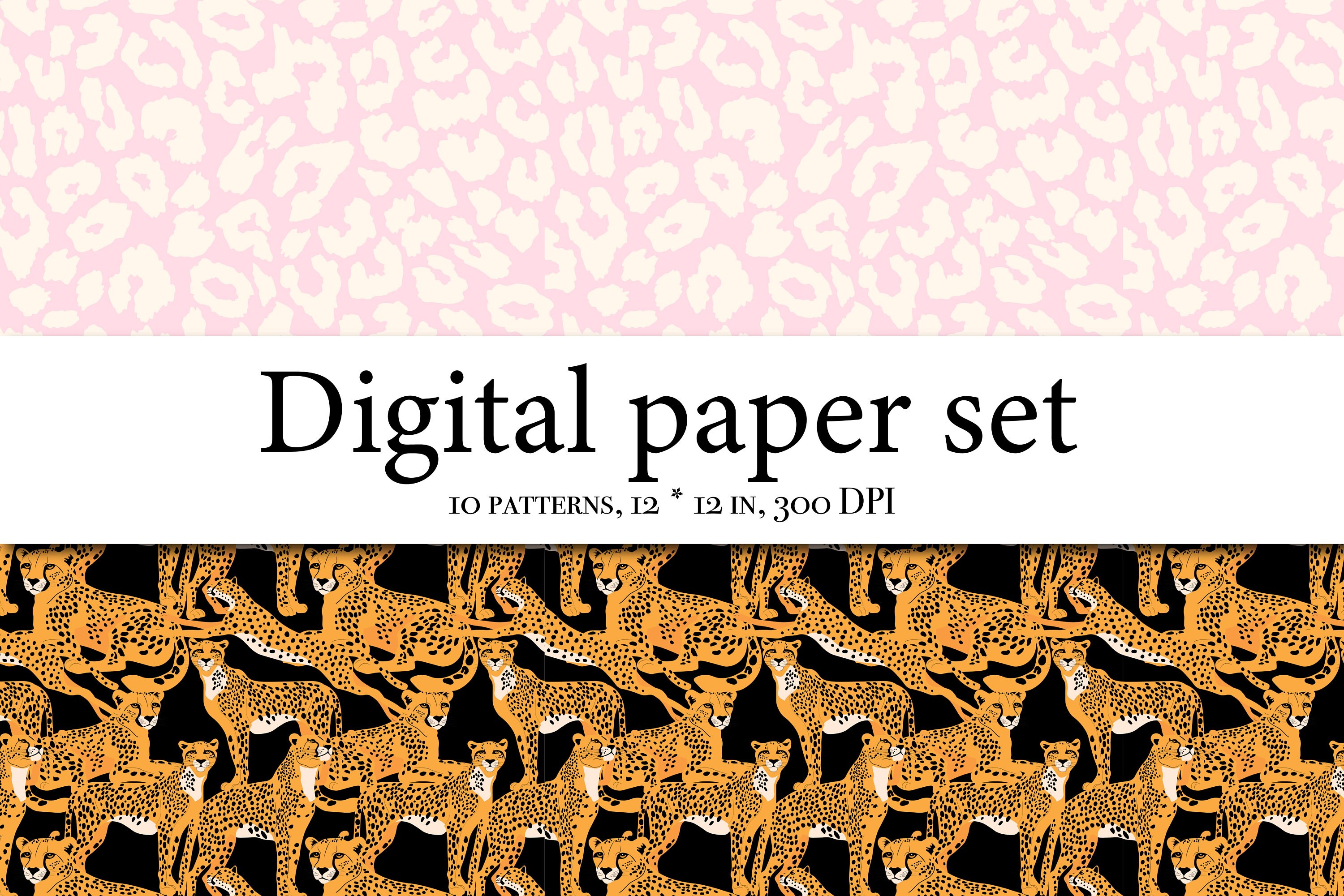 Jungle Digital Paper Safari Paper Seamless Patterns - Etsy