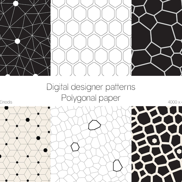 Polygonal Paper - Etsy