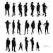 Isometric People Silhouettes Vector Set – Human Figures Icons (digital ...
