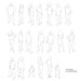 Isometric People Silhouettes Vector Set – Human Figures Icons (digital ...