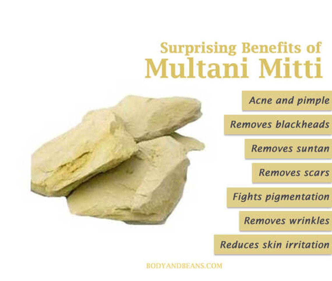 Multani Matti Multani Mitti Bleaching Clay Whitening Clay - Etsy