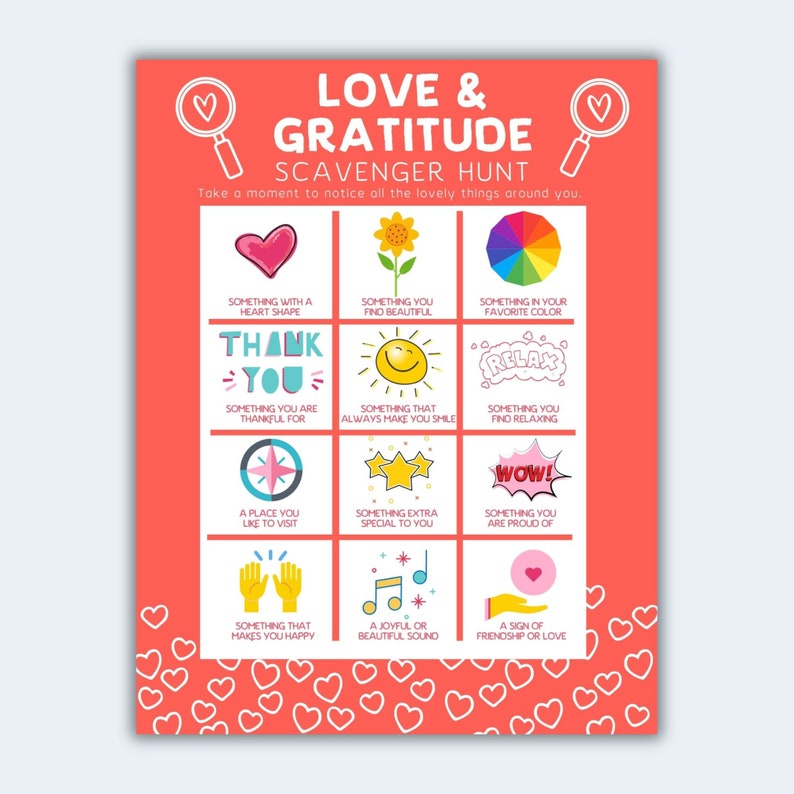 Kindness Scavenger Hunt Bundle - 4 Printable Scavenger Hunts for Kids ...