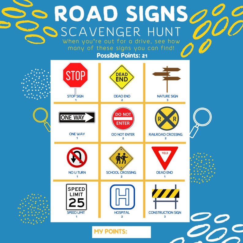 Road Trip Scavenger Hunts Bundle of 4 - Etsy