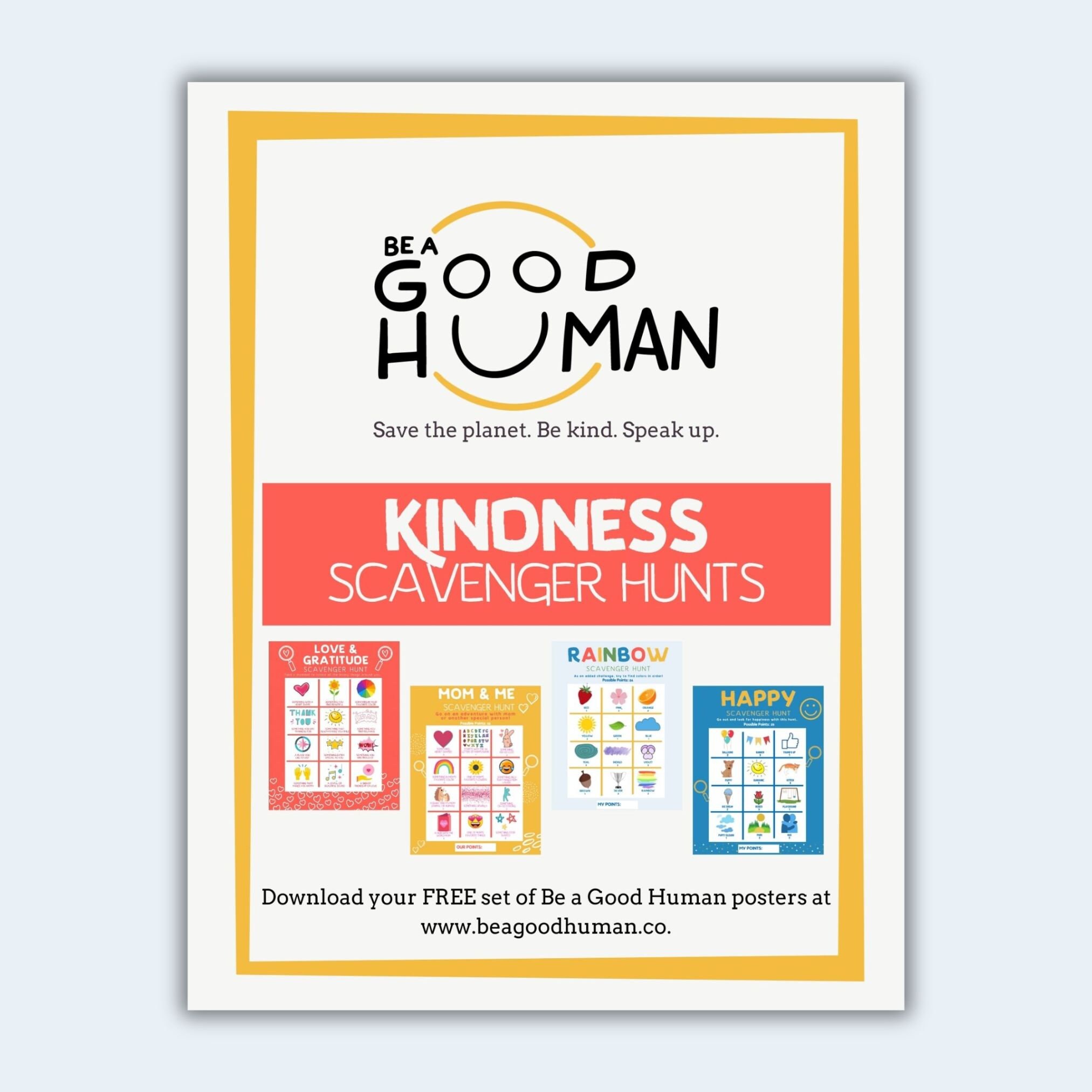 Kindness Scavenger Hunt Bundle - 4 Printable Scavenger Hunts for Kids ...