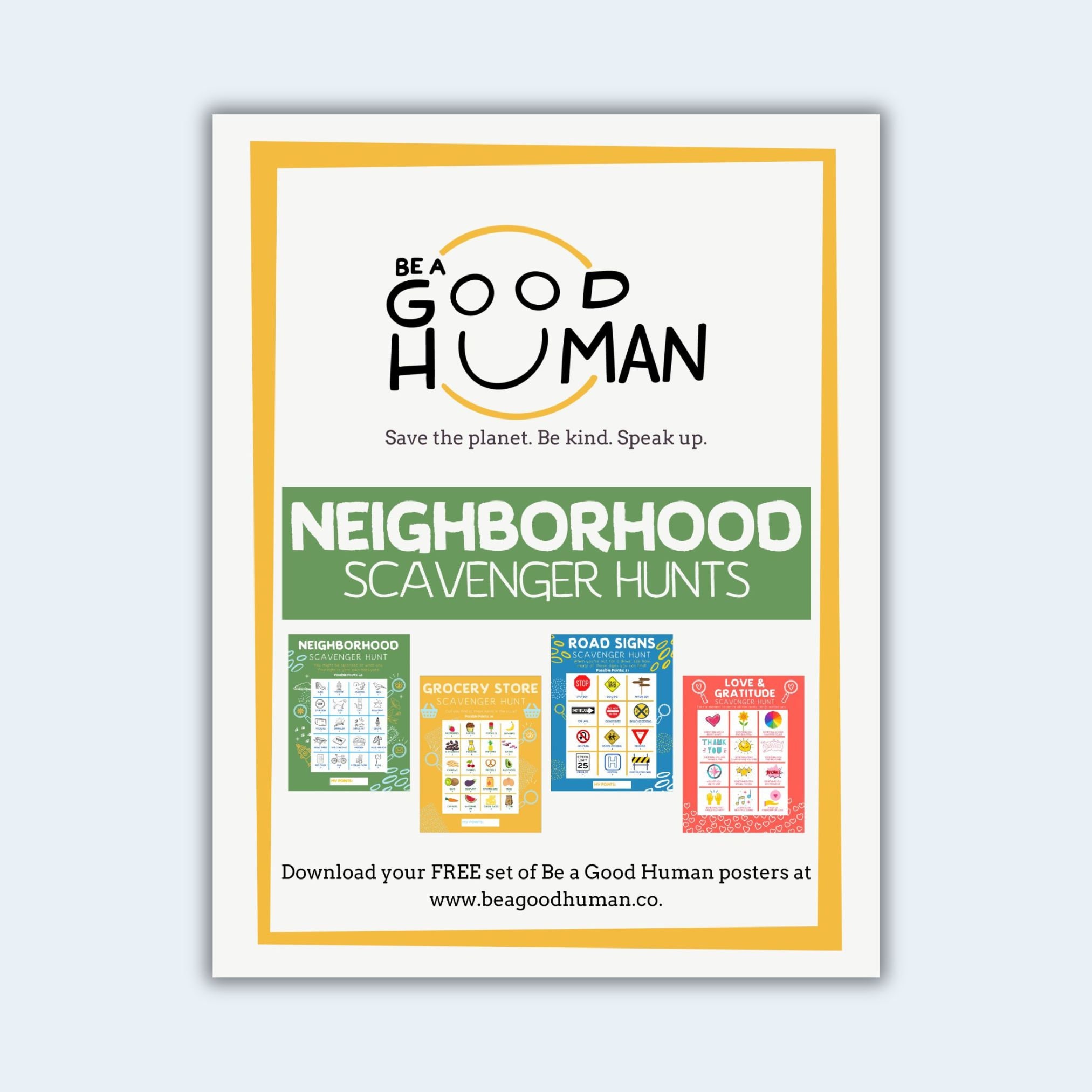 Neighborhood Scavenger Hunts - Printable Road Trip Game for Kids, Teens ...