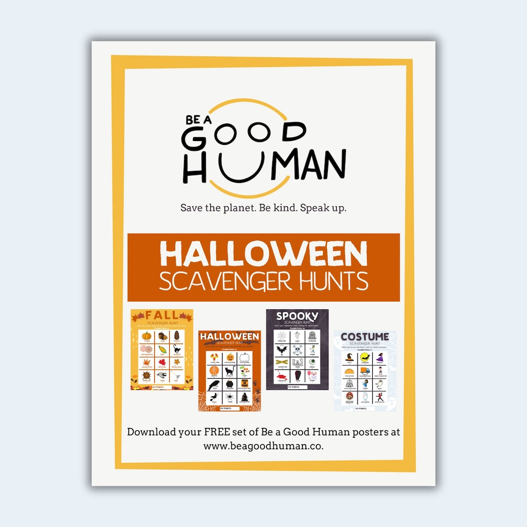 Halloween Scavenger Hunts Bundle of 4 | Printable Spooky Fun Activities ...