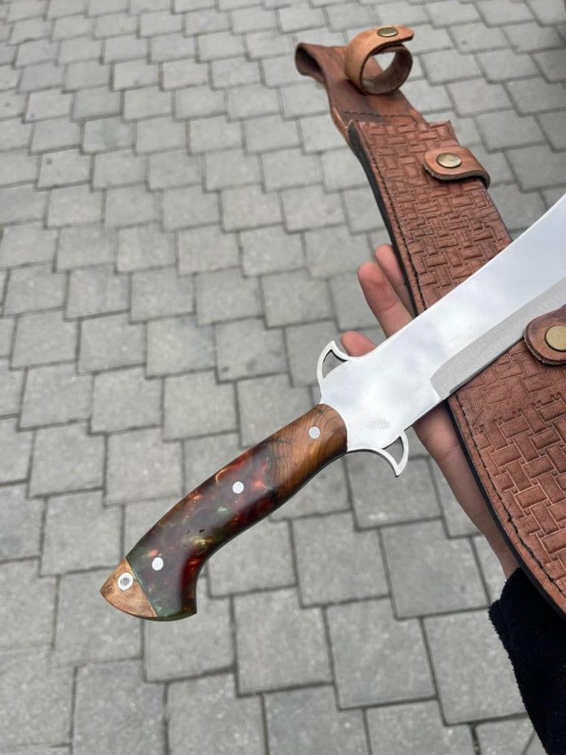 Hand Forged Machete, Full Tang Survival Knife, Survival Tool, Ready to ...