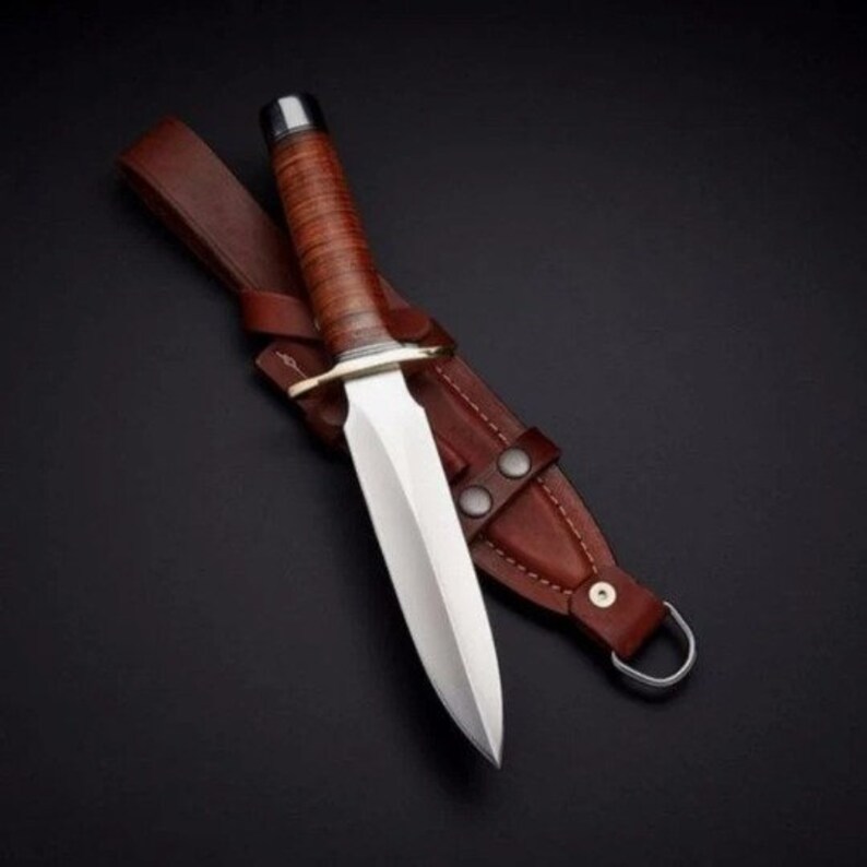 D2 Steel Dagger Double Edged Medieval Custom Dagger Knife Handcrafted ...