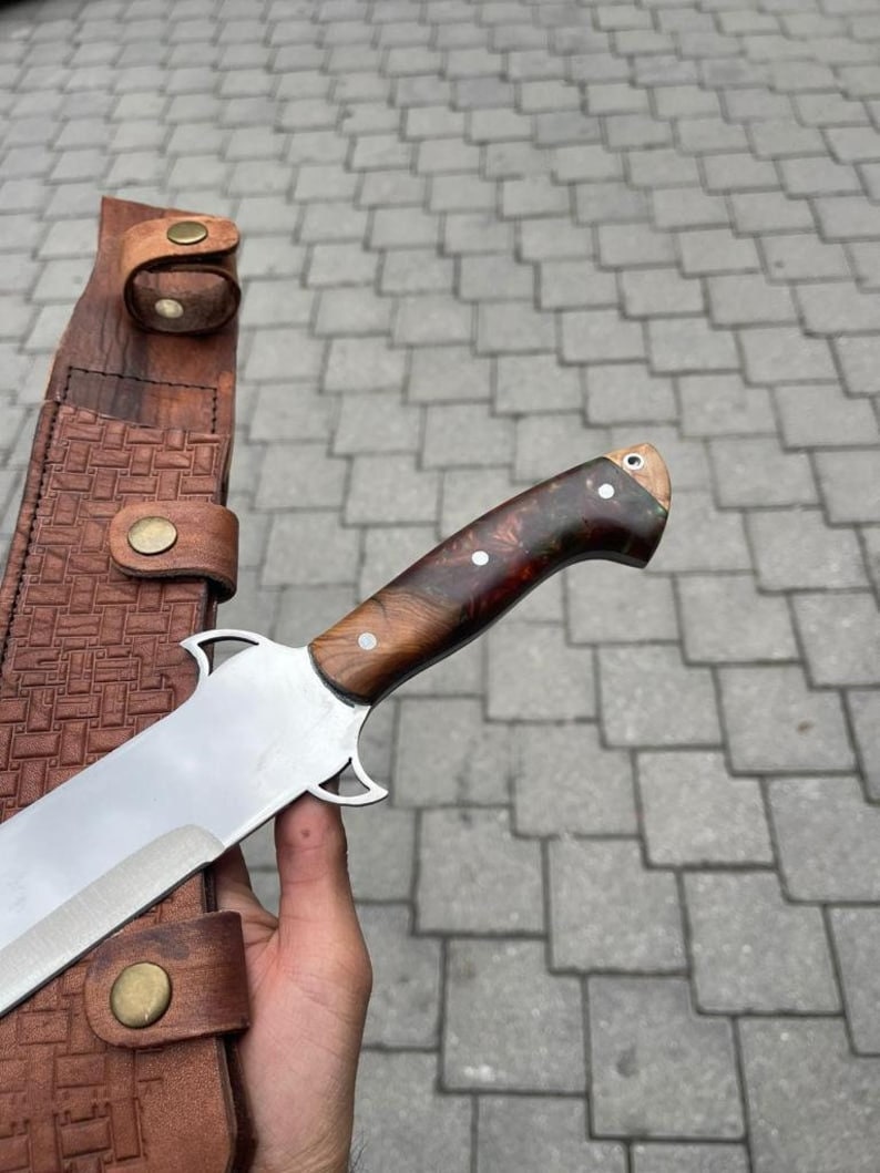 Hand Forged Machete, Full Tang Survival Knife, Survival Tool, Ready to ...