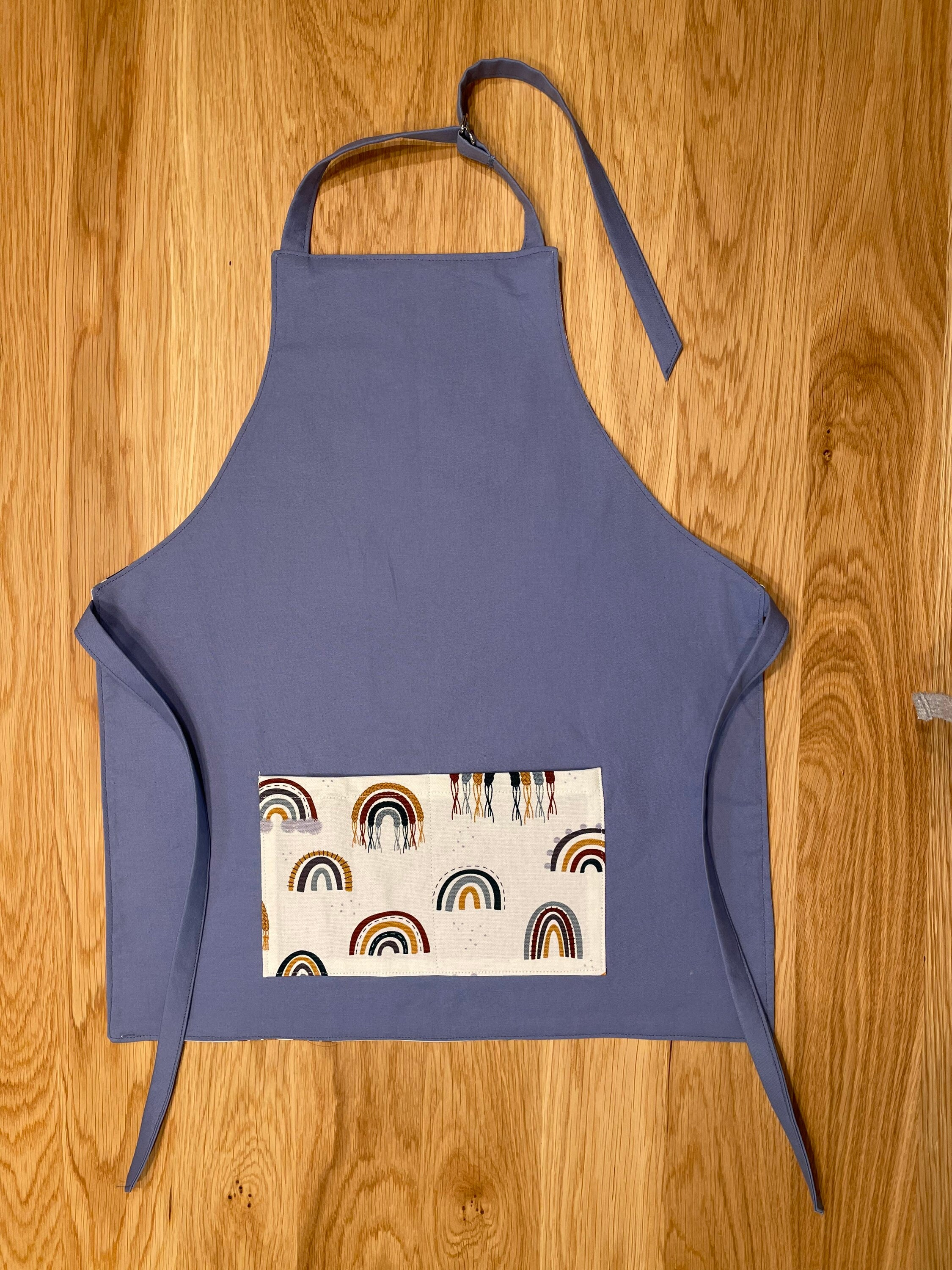 Child Apron, Reversible Apron, Grow With Me Apron, Kids Craft Apron ...