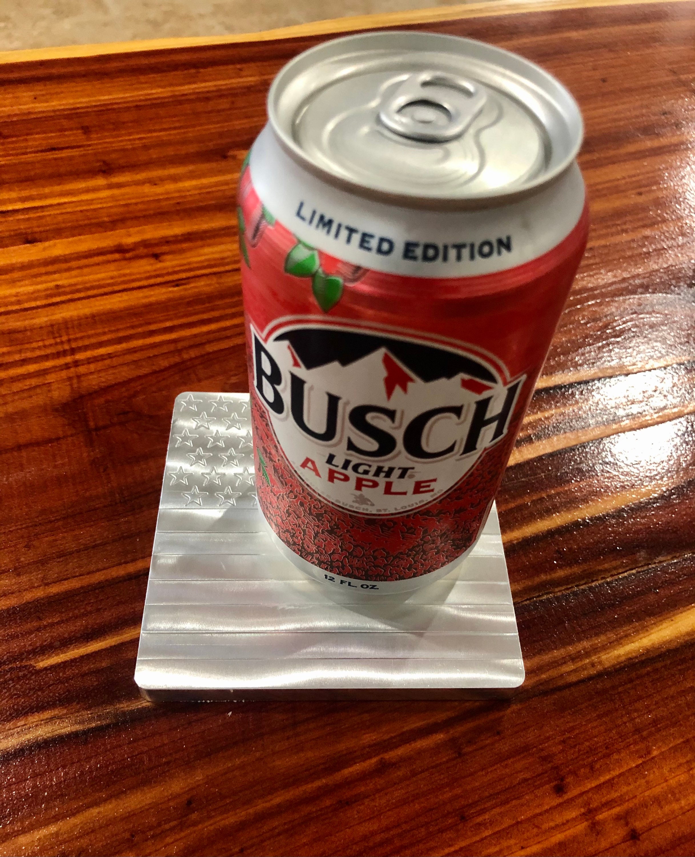 American Flag CNC Machined Aluminum Coasters Set of 2 Made in the USA ...