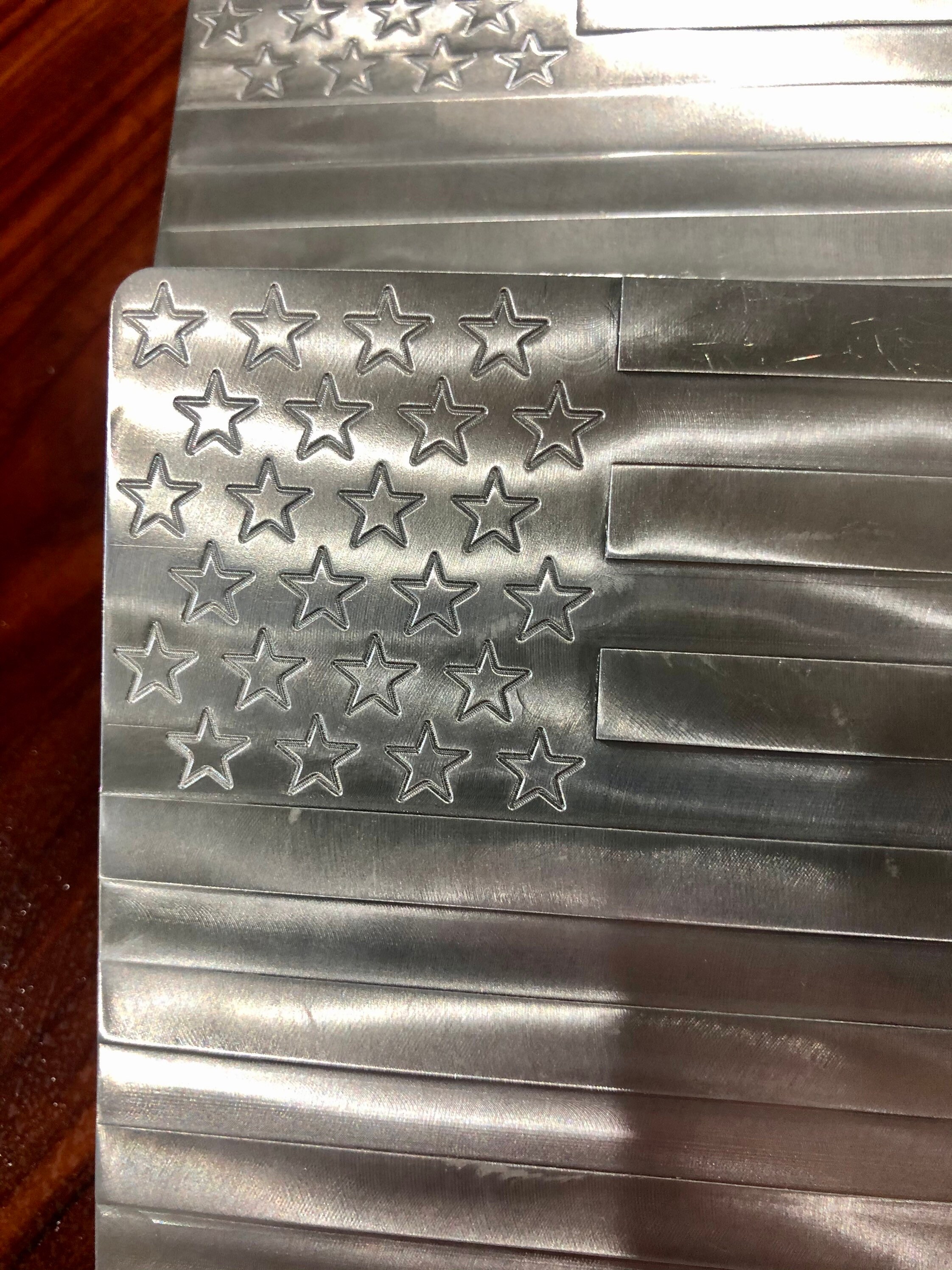 American Flag CNC Machined Aluminum Coasters Set of 2 Made in the USA ...