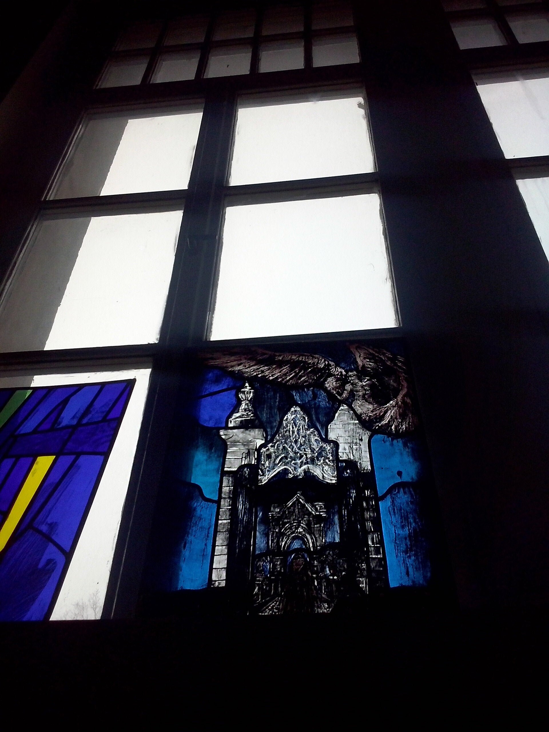 Stained Glass Window "angels and Demons" Hand Made With Traditional ...