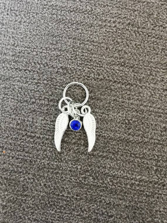 Angel wings with gemstone | Etsy