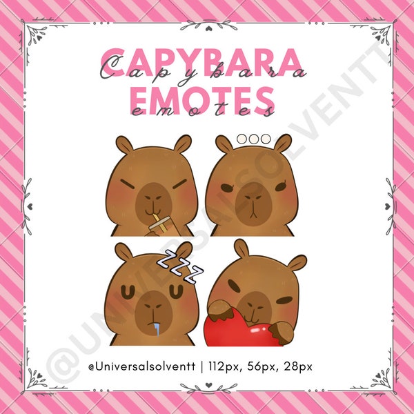 Twitch Emote Capybara - Etsy
