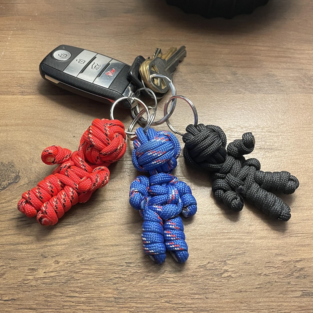 Handmade Paracord Pal Figure – Keychain, Bag Charm - Etsy