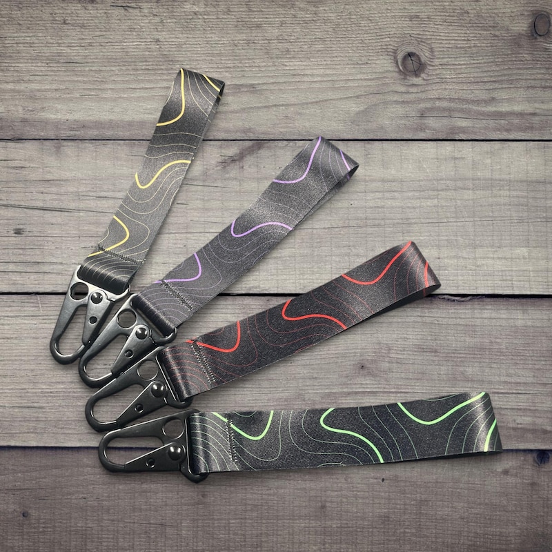 Topographical Keychain - Etsy