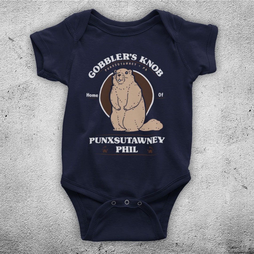 Groundhog Day Gobbler's Knob Punxsutawney Phil Baby Grow Baby One Piece ...