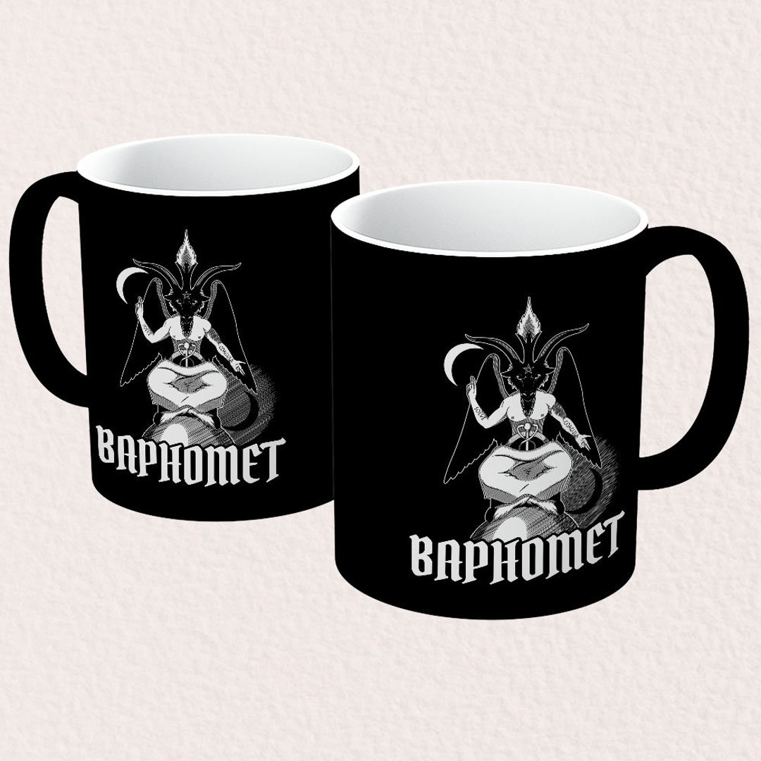 Baphomet Occult Sabbatic Goat Deity Anicent Occult Idol Unofficial Mug ...