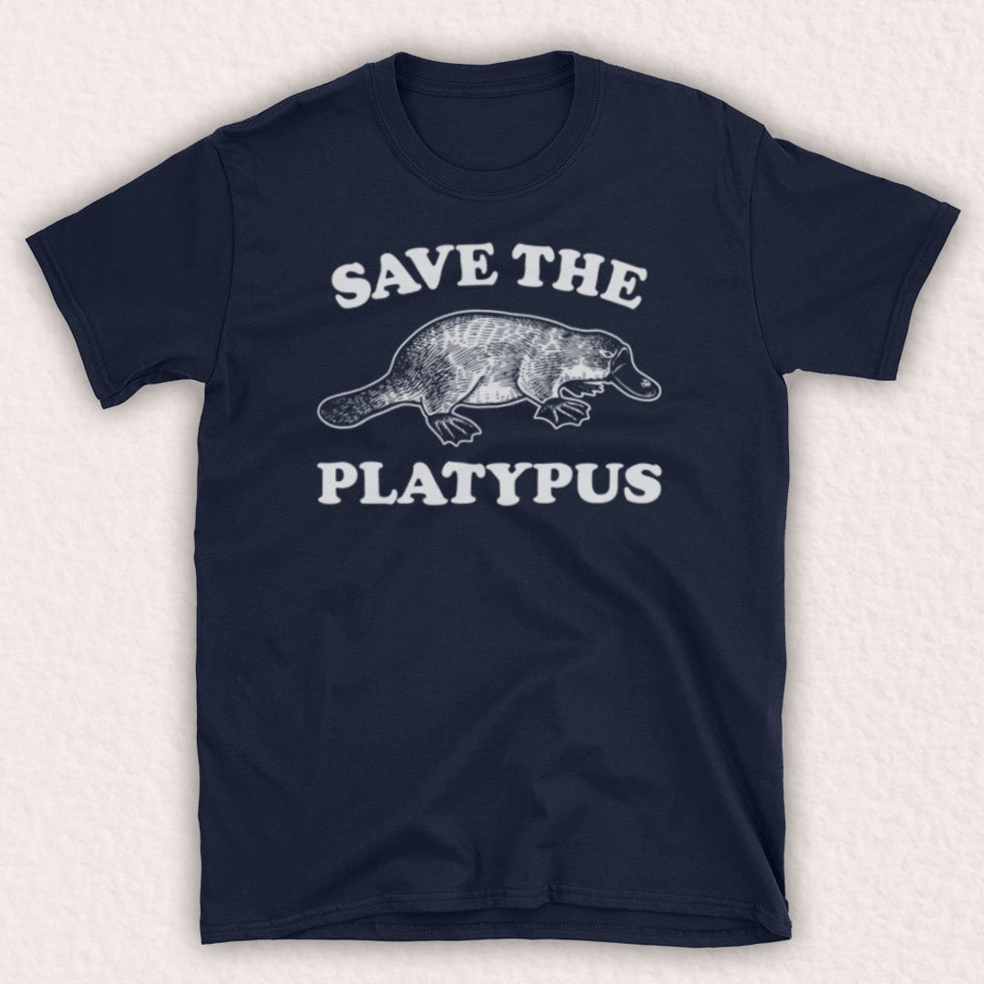 Save the Platypus Duck Billed Platypus Animal Rights Protest - Etsy