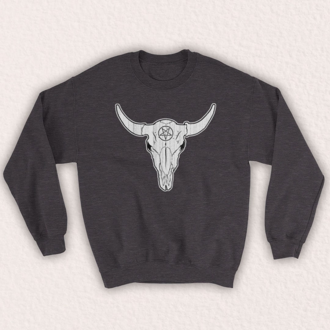 Buffalo Skull Gothic Illustration Retro Skeleton Goth Grunge Unofficial ...