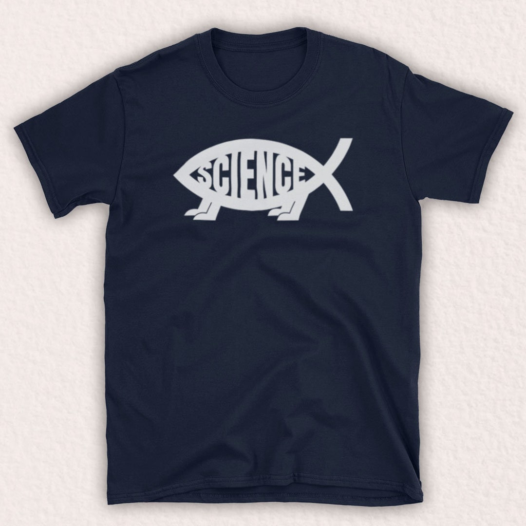 Science Jesus Fish Atheist Symbol Logo Anti Religion Evolution ...