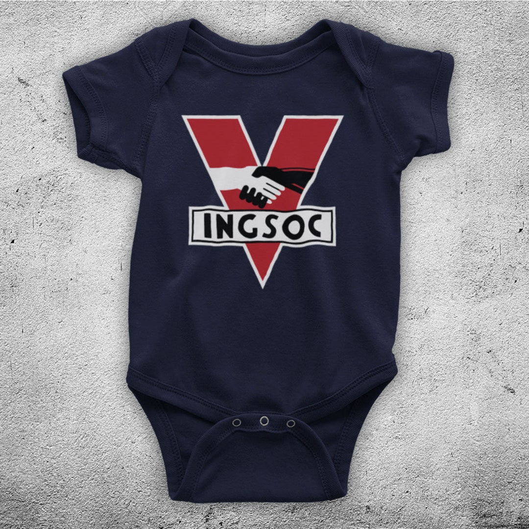 Nineteen Eighty-four 1984 Ingsoc Political Party Logo Baby Grow Baby ...