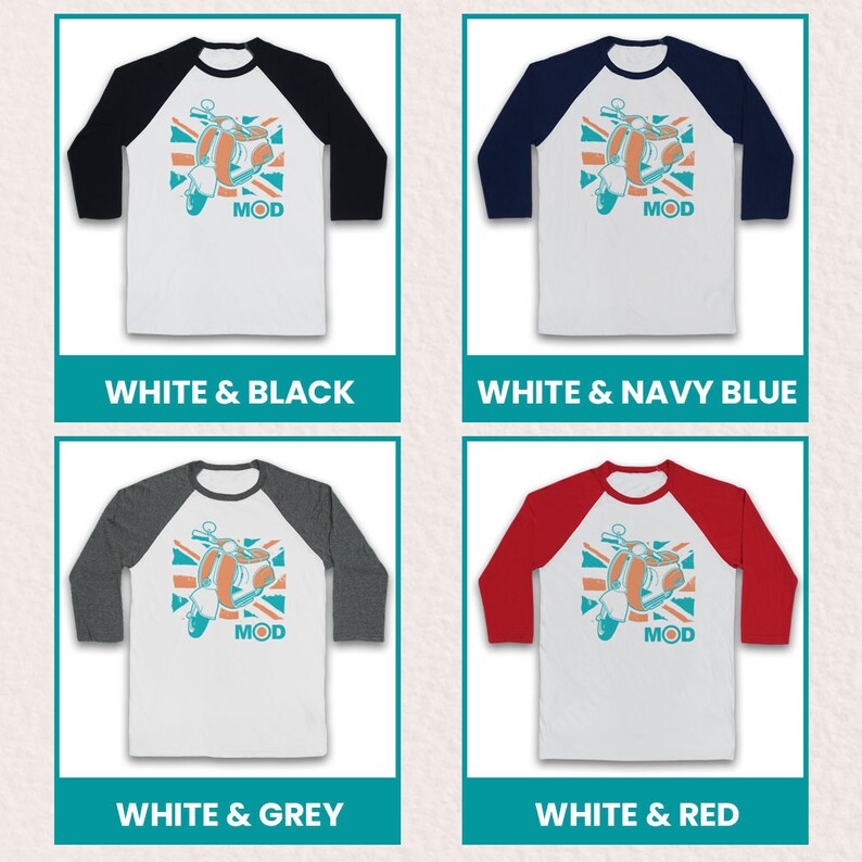 Mod Scooter Retro Iconic 60's Mod Fashion Symbol Bike Unofficial Unisex ...