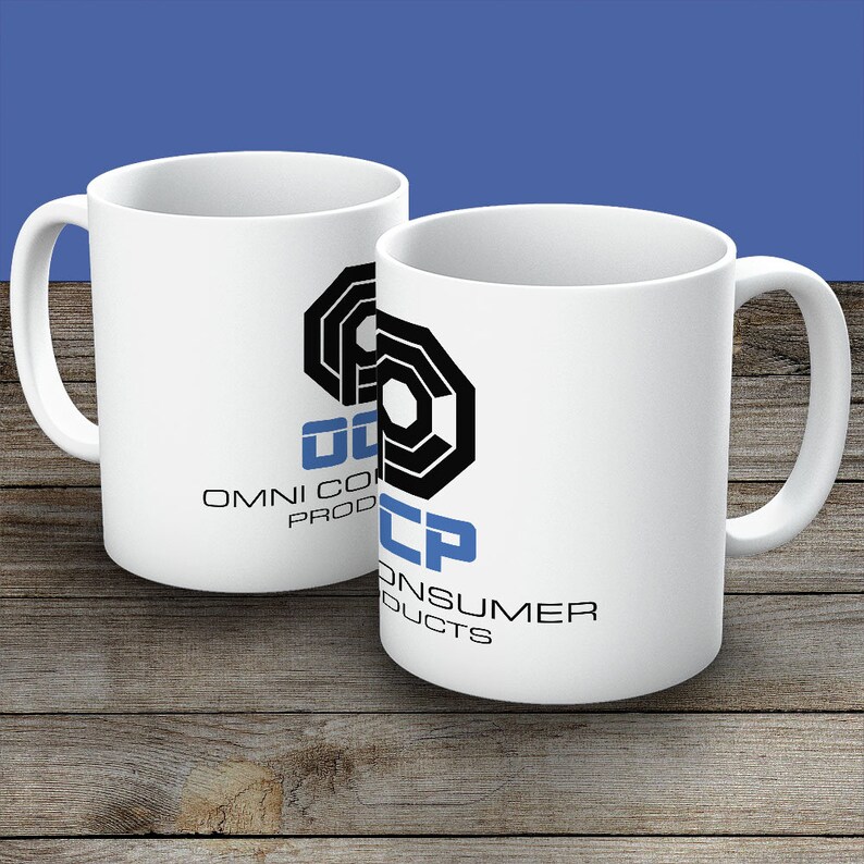 Omni Consumer Products Police Robot Cyborg Droid OCP Sci Fi Mug Cup ...
